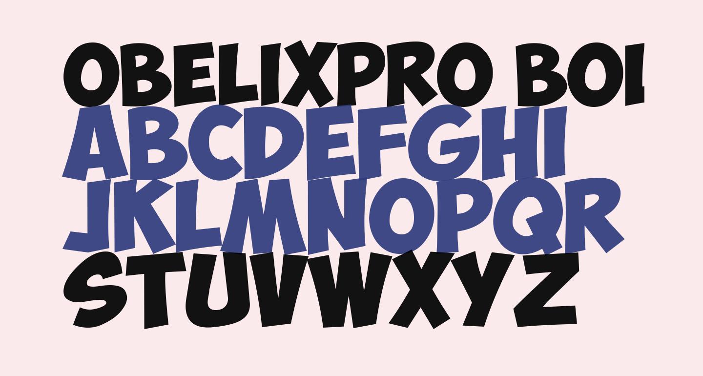 ObelixPro Bold free Font - What Font Is