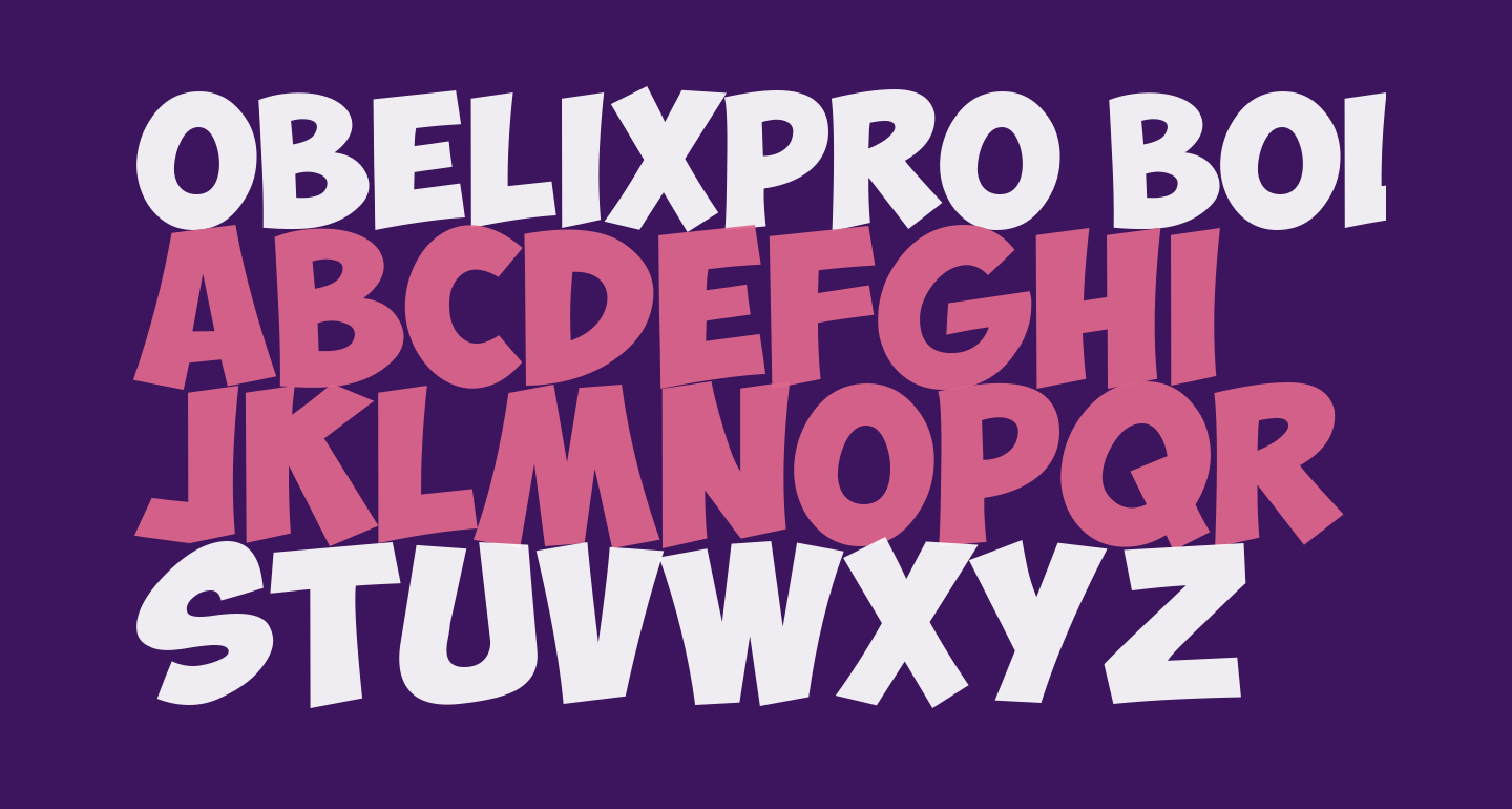ObelixPro Bold free Font - What Font Is
