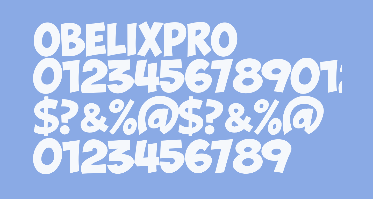 ObelixPro free Font - What Font Is