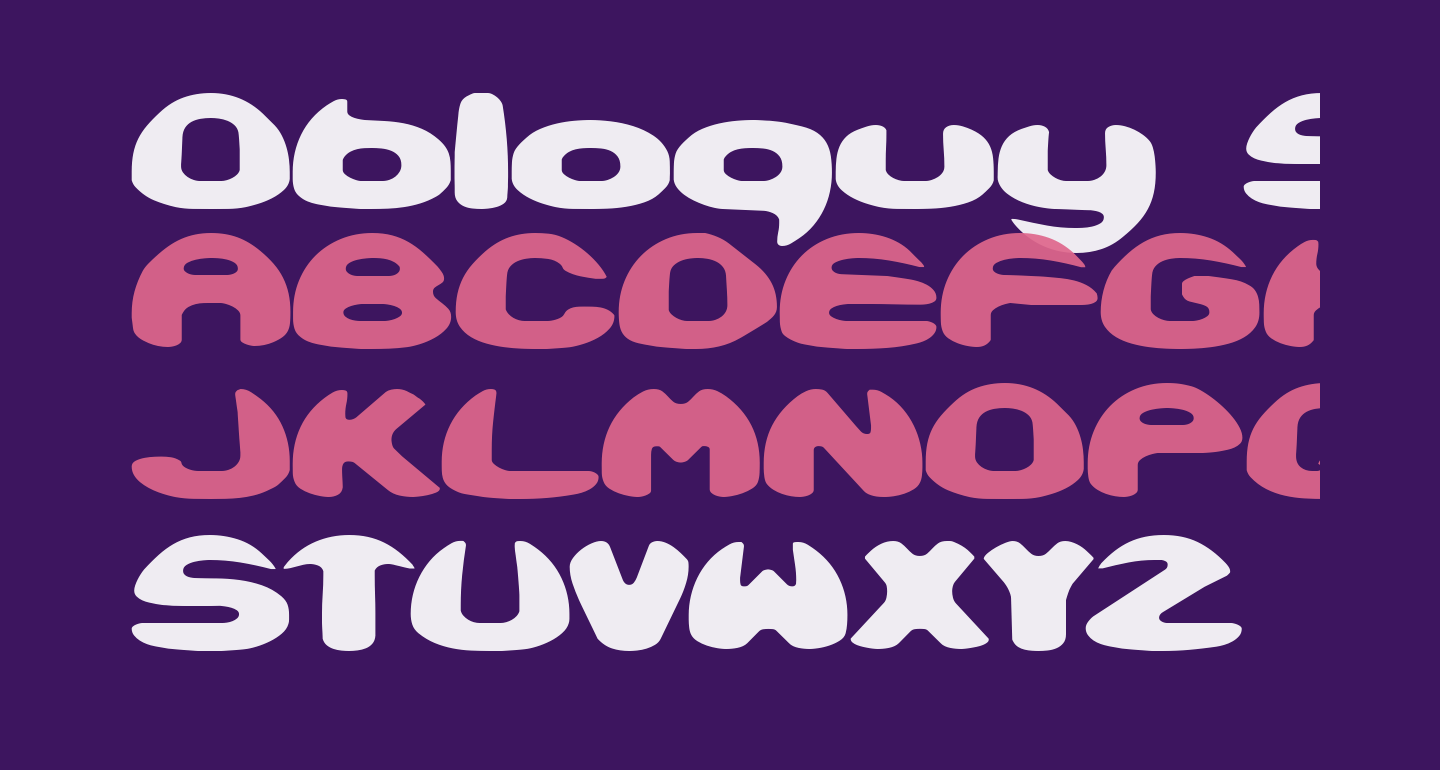 Obloquy Solid [BRK] free Font - What Font Is