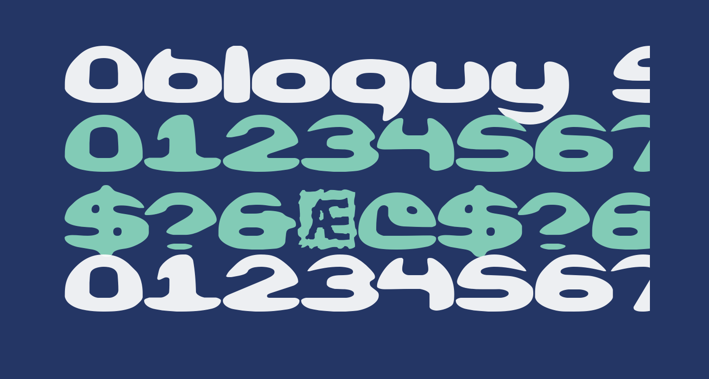 Obloquy Solid [BRK] free Font - What Font Is