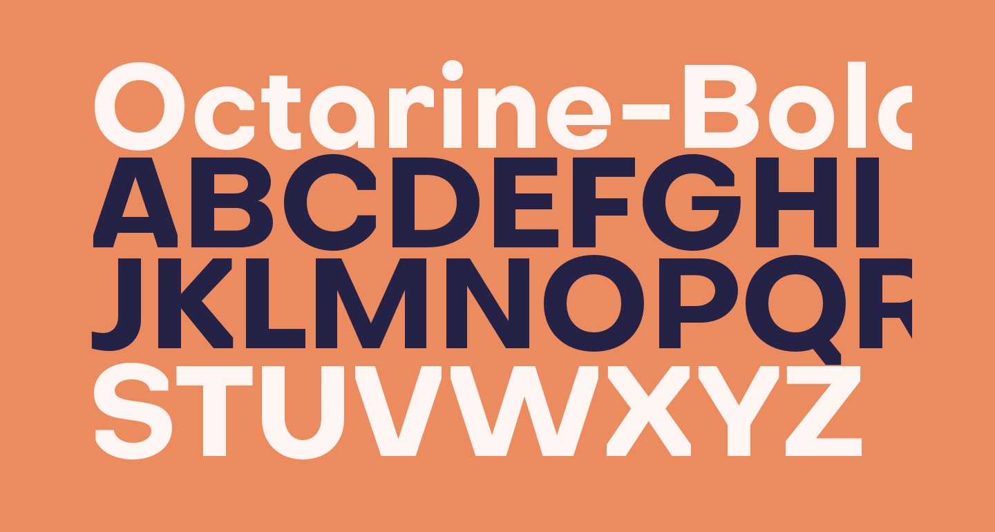 Octarine-Bold free Font - What Font Is