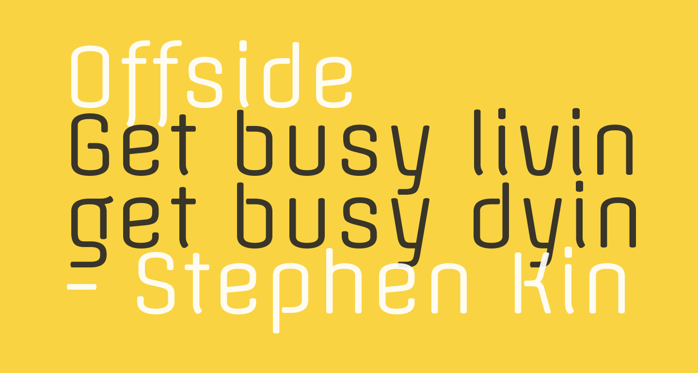 Offside free Font - What Font Is