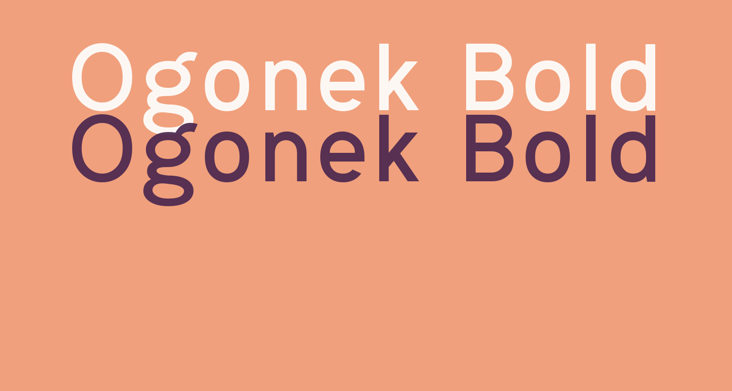 Ogonek Bold free Font - What Font Is