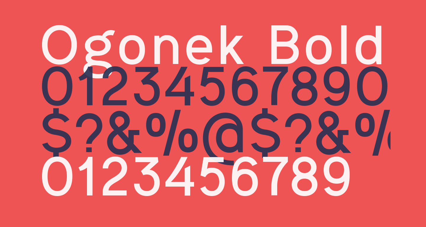 Ogonek Bold free Font - What Font Is