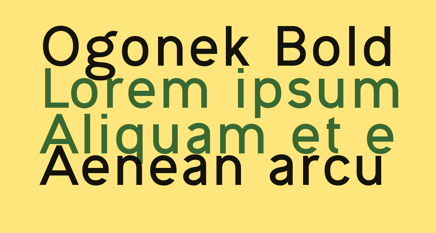 Ogonek Bold free Font - What Font Is