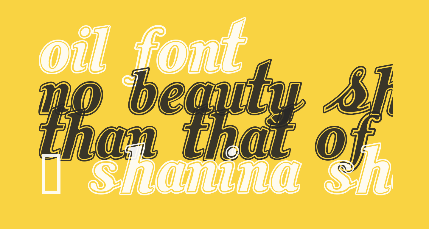 oil free Font - What Font Is