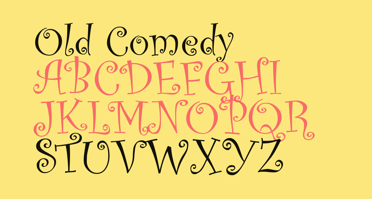 Old Comedy free Font - What Font Is