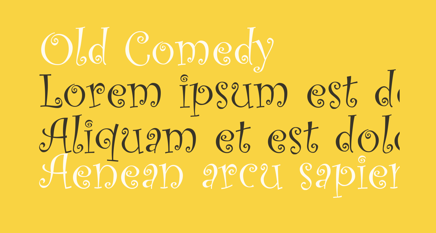 Old Comedy free Font - What Font Is