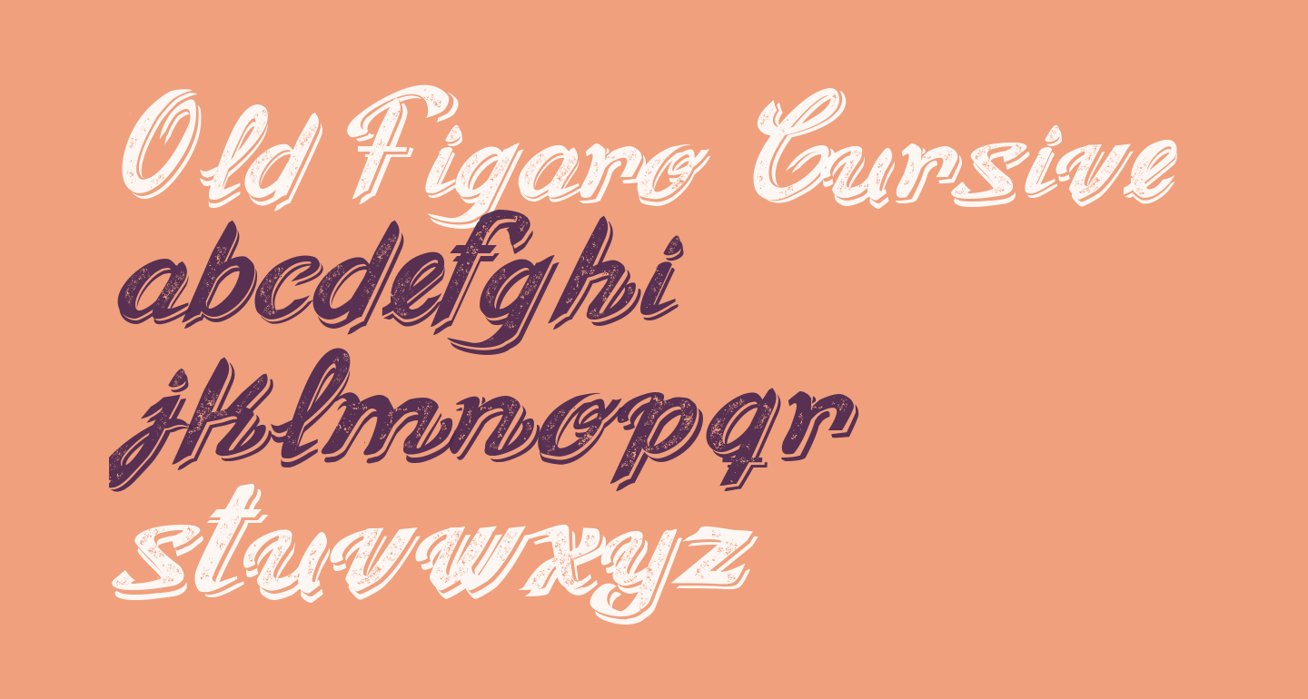 Old Figaro Cursive Italic free Font - What Font Is