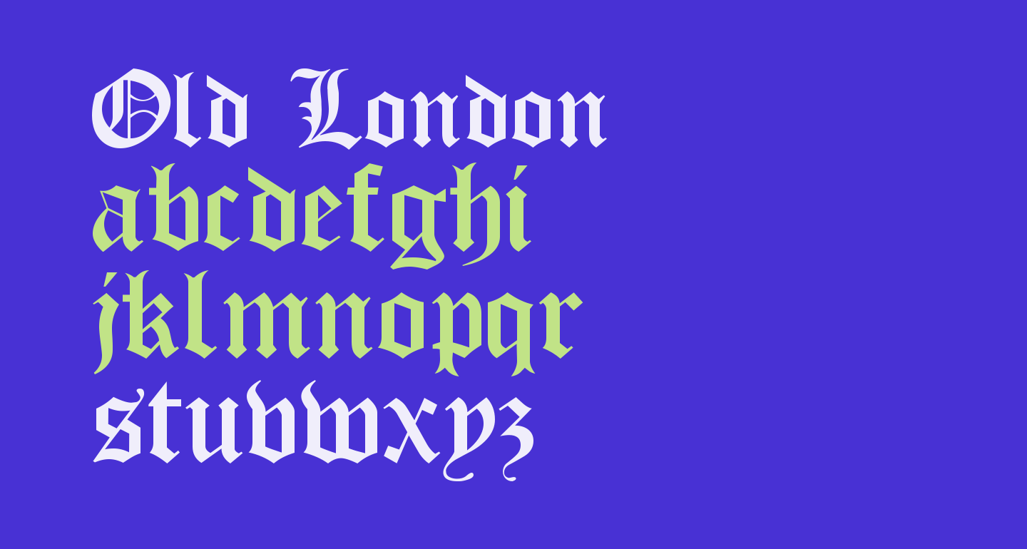 Old London free Font - What Font Is