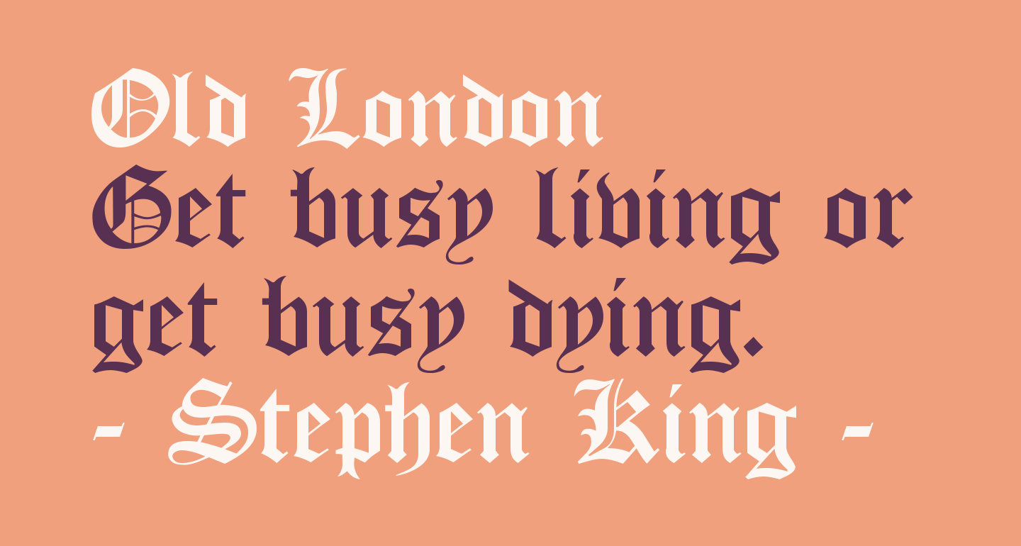 Old London free Font - What Font Is