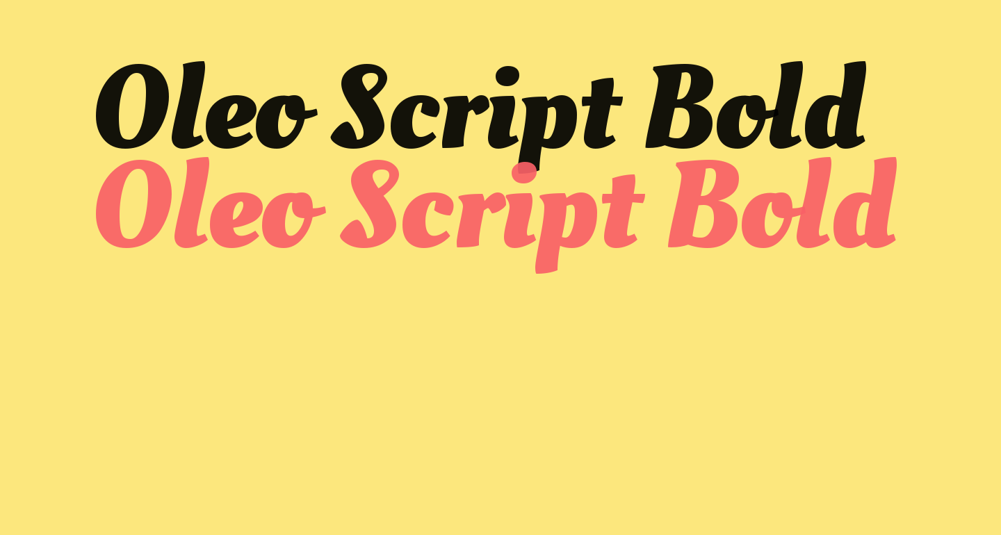 Oleo Script Bold free Font - What Font Is