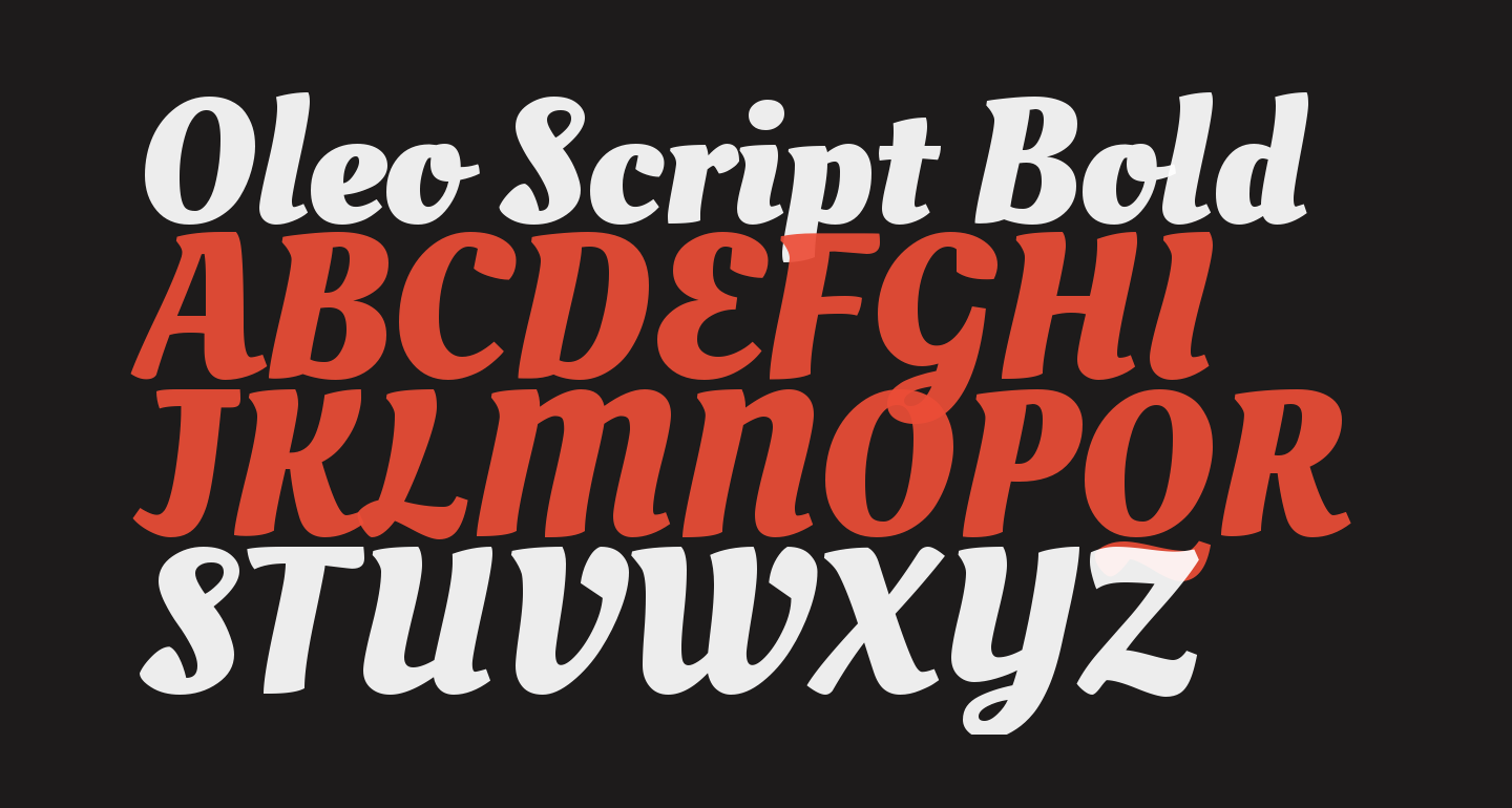 Oleo Script Bold free Font - What Font Is