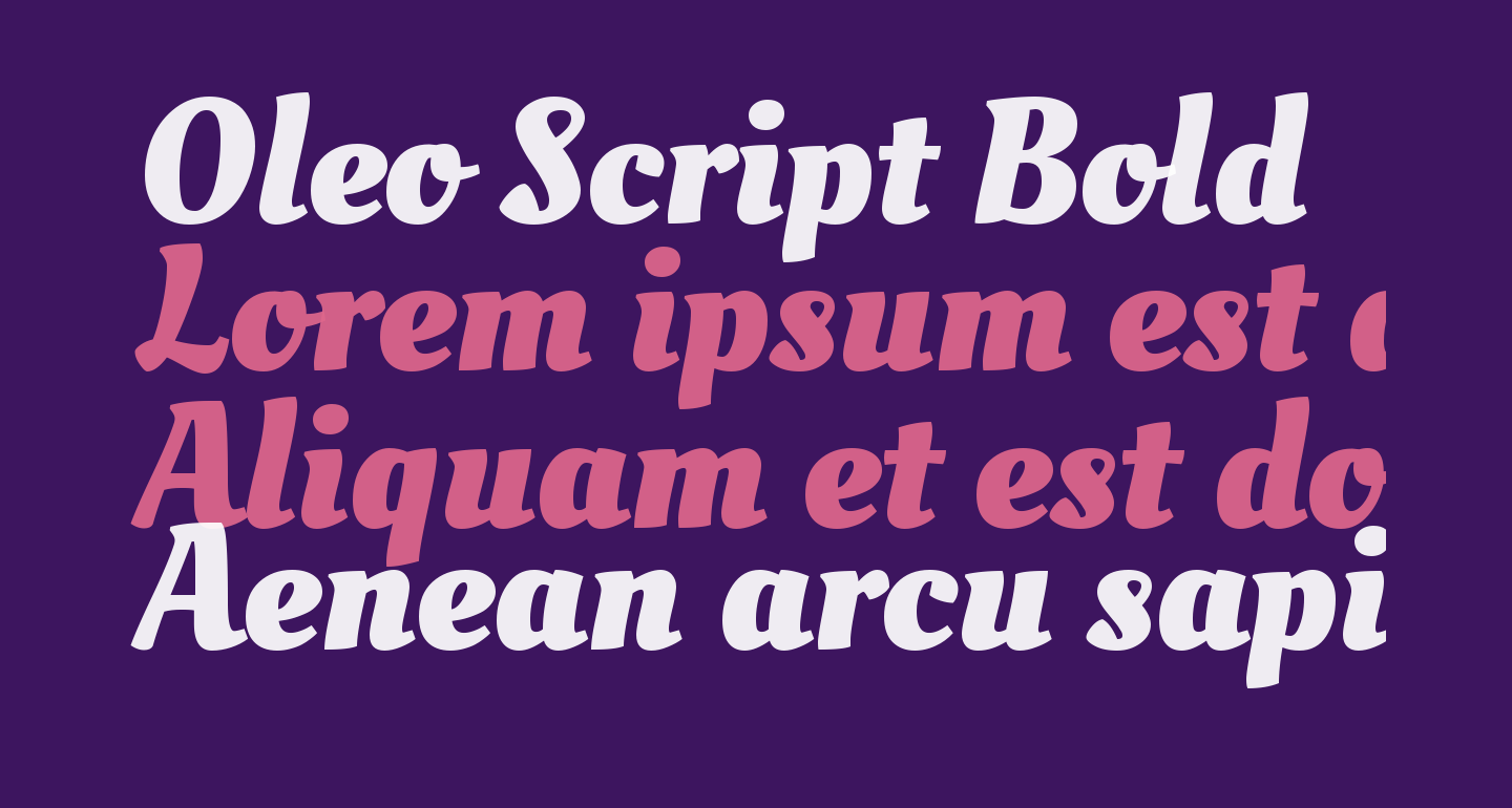 Oleo Script Bold free Font - What Font Is