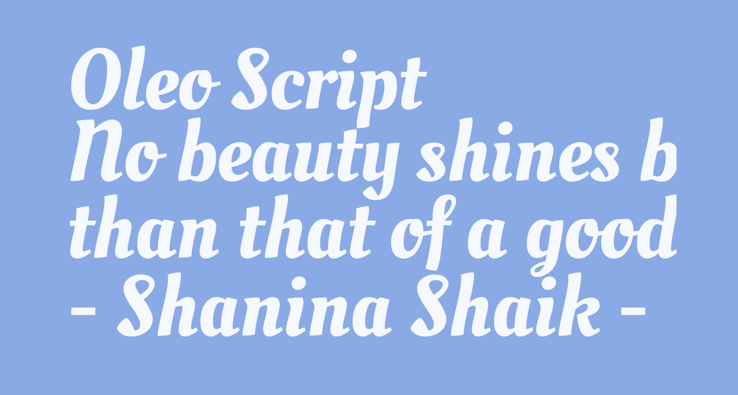 Oleo Script free Font - What Font Is