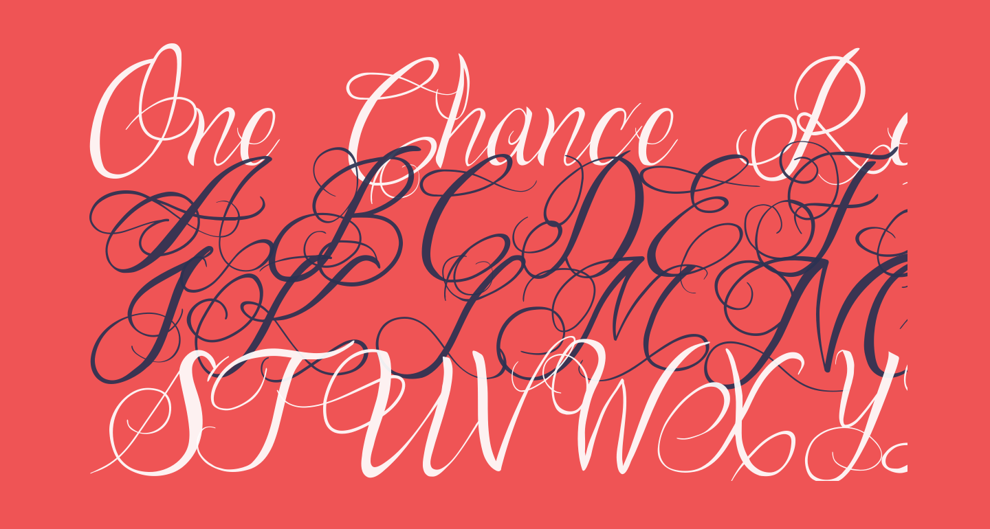 One Chance Regular free Font - What Font Is