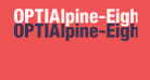 OPTIAlpine-EightySeven free Font - What Font Is