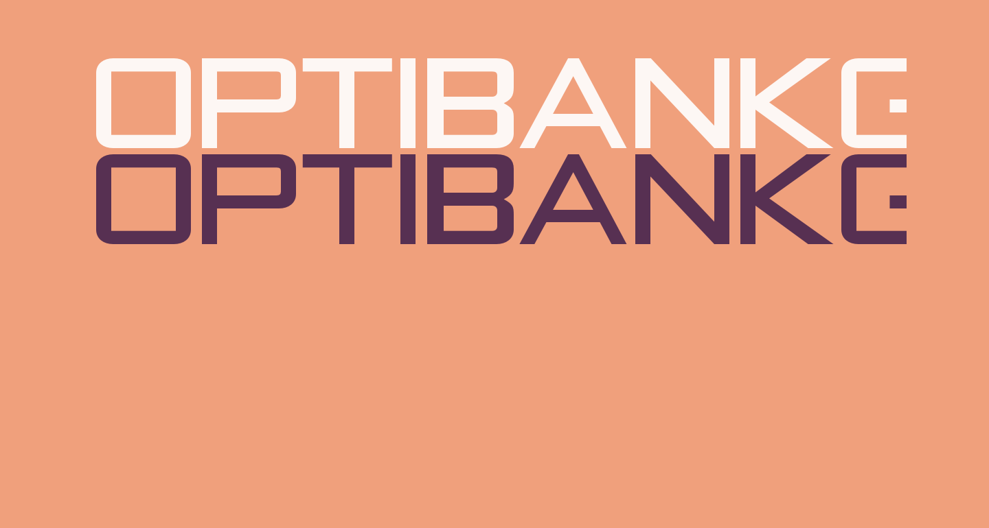 OPTIBankGothic-Medium free Font - What Font Is