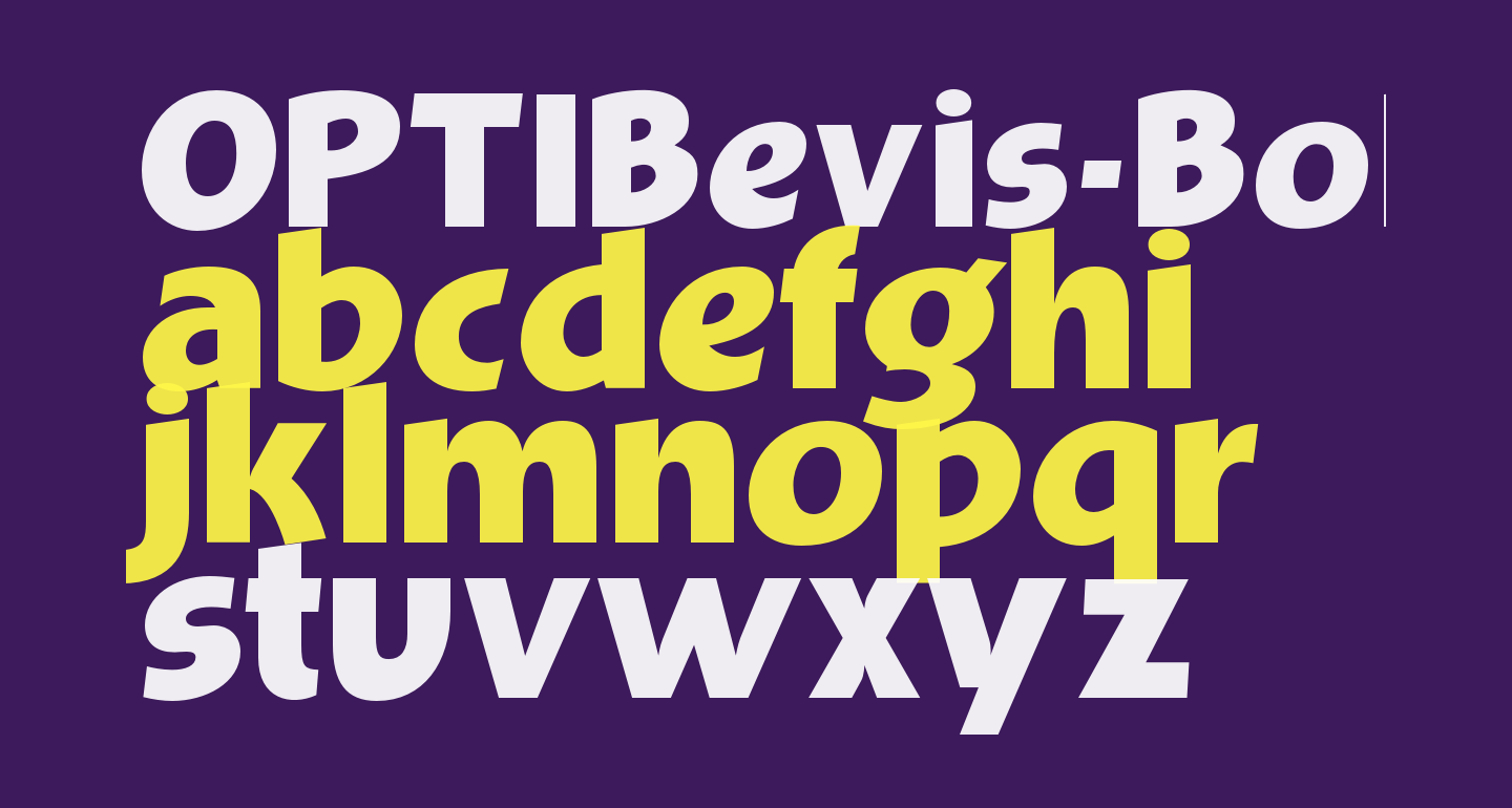OPTIBevis-Bold free Font - What Font Is