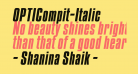 OPTICompit-Italic free Font - What Font Is