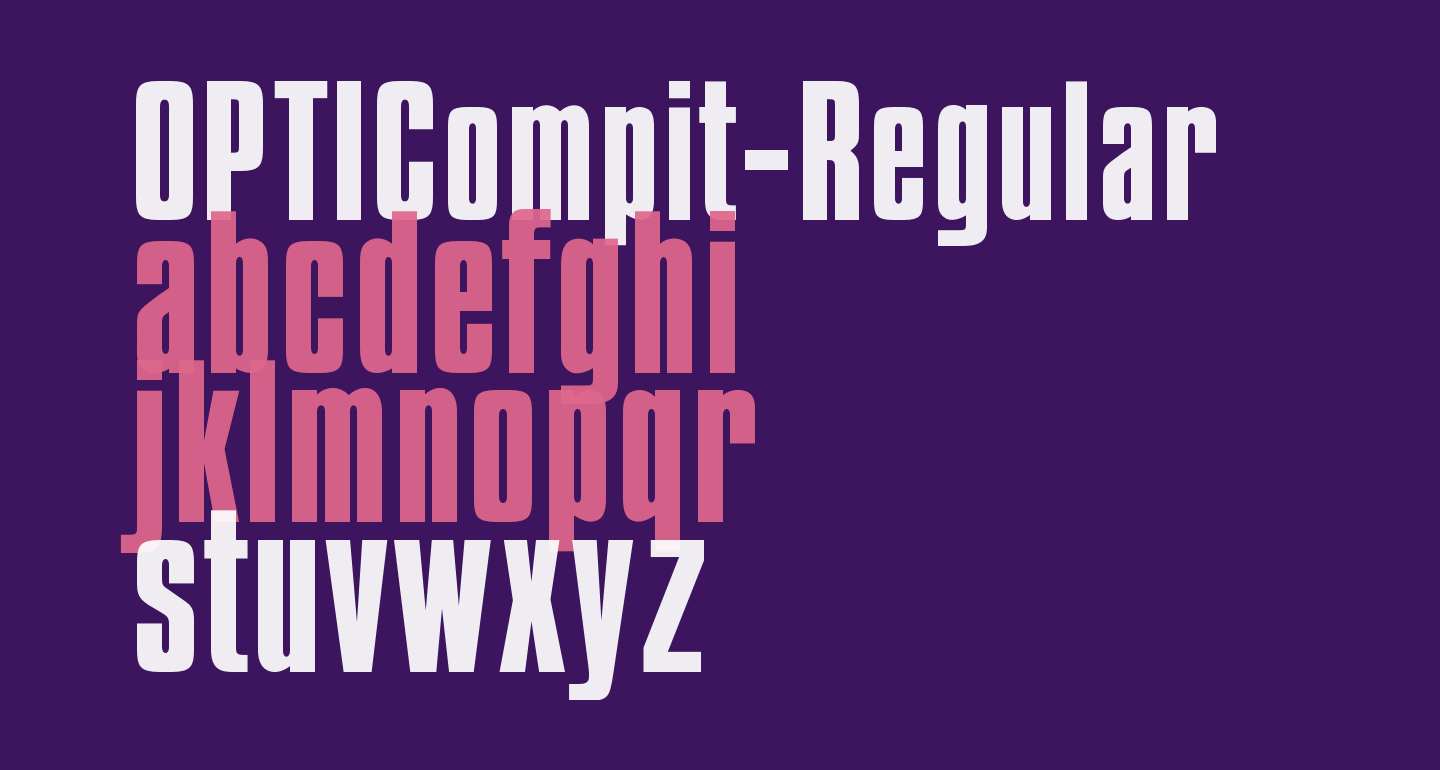 OPTICompit-Regular free Font - What Font Is