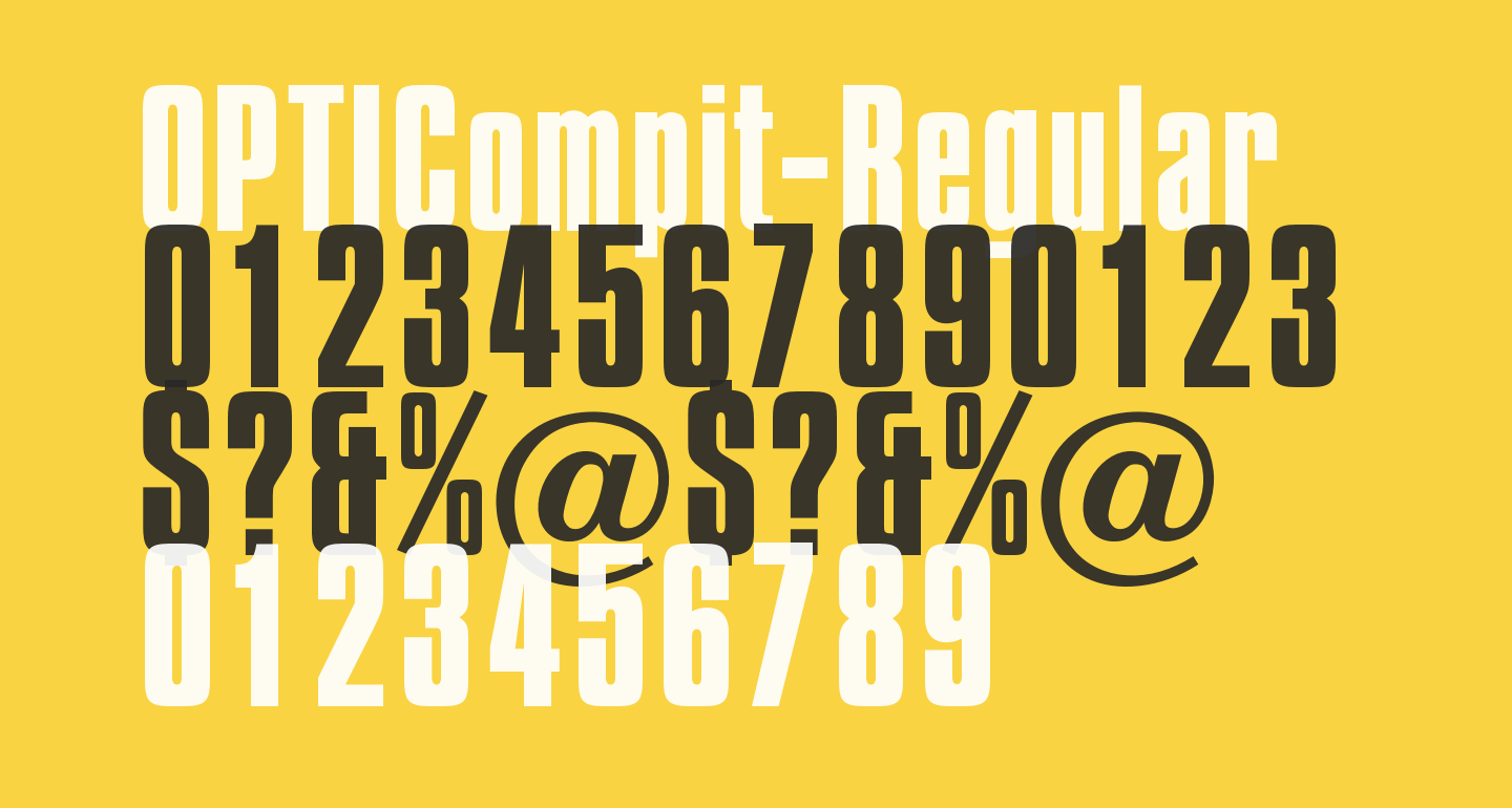 OPTICompit-Regular free Font - What Font Is