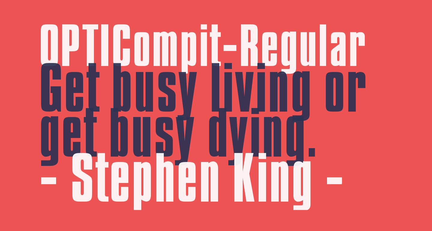 OPTICompit-Regular free Font - What Font Is