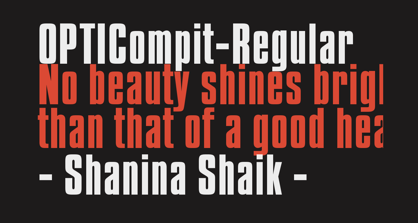 OPTICompit-Regular free Font - What Font Is
