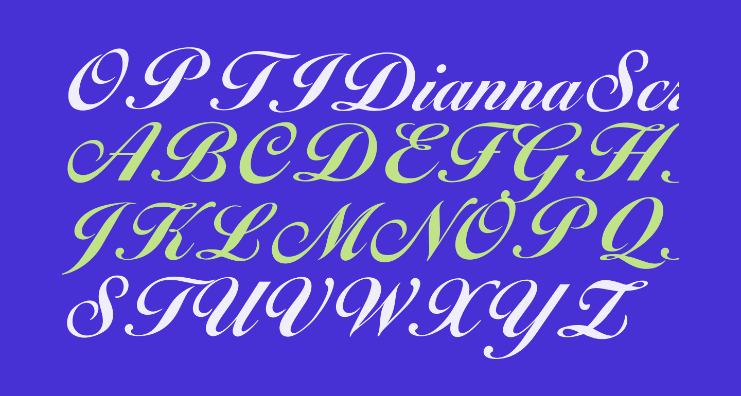 OPTIDiannaScript-BoldAgen free Font - What Font Is