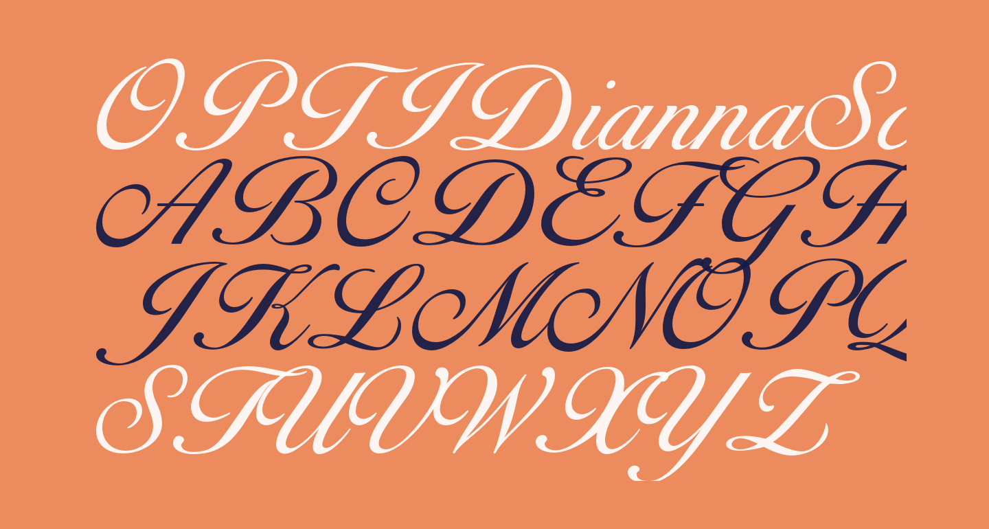 OPTIDiannaScript-LightAgen free Font - What Font Is
