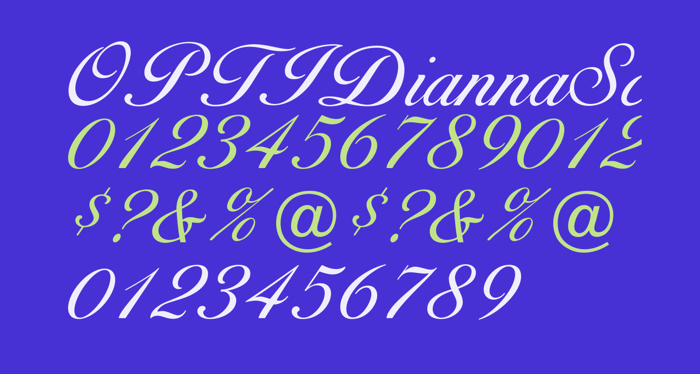 OPTIDiannaScript-LightAgen free Font - What Font Is