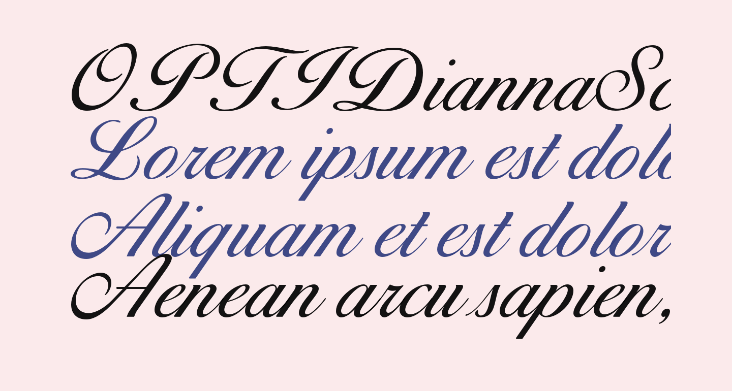 OPTIDiannaScript-LightAgen free Font - What Font Is