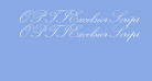 OPTIExcelsiorScript free Font - What Font Is