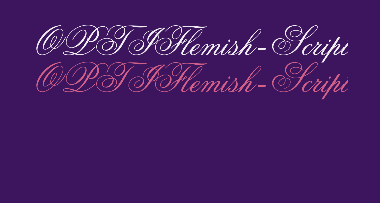 OPTIFlemish-Script free Font - What Font Is