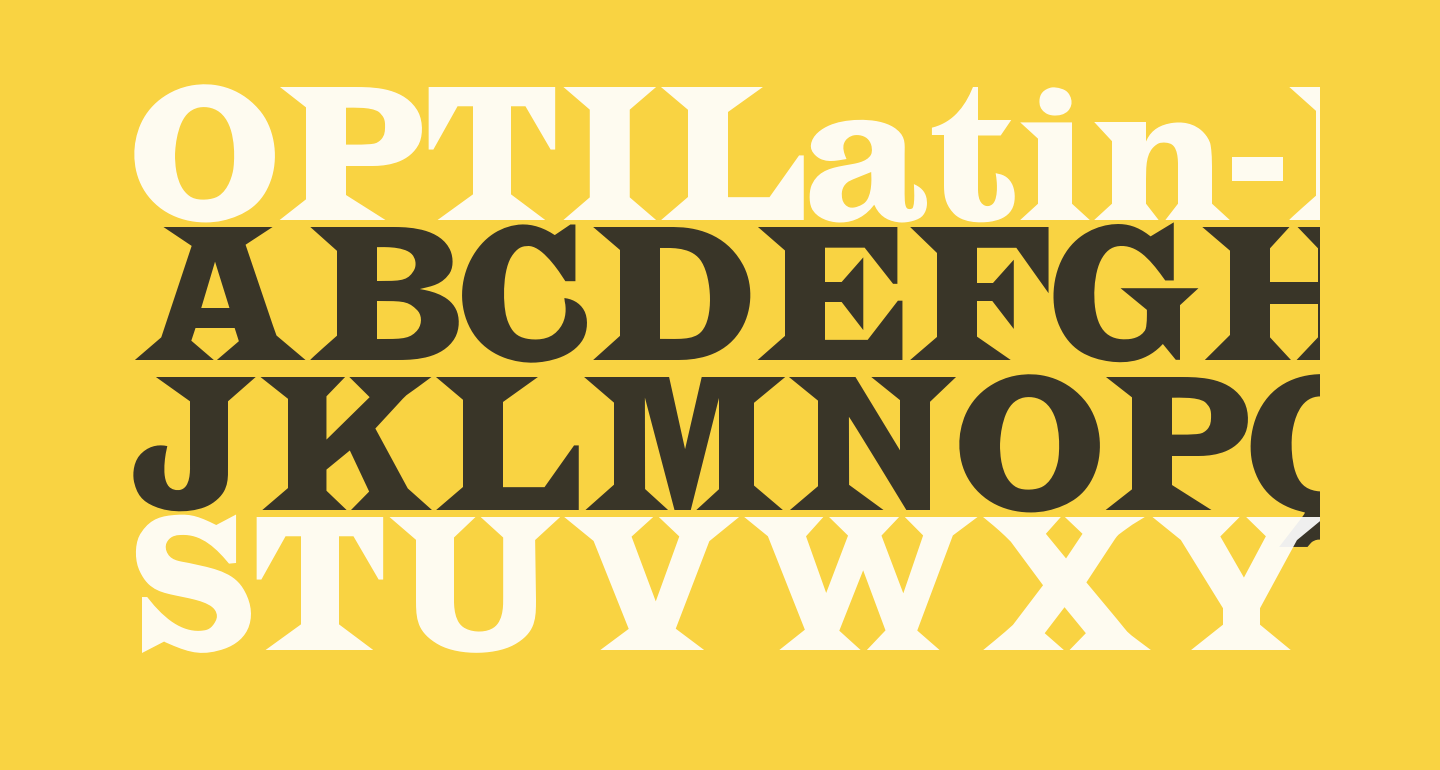OPTILatin-Bold free Font - What Font Is