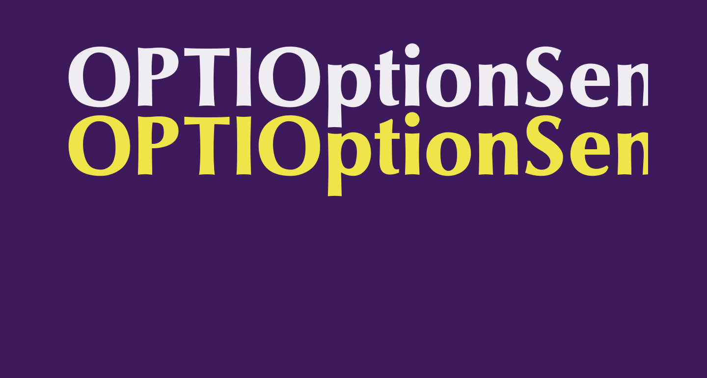 OPTIOptionSemiBold free Font - What Font Is