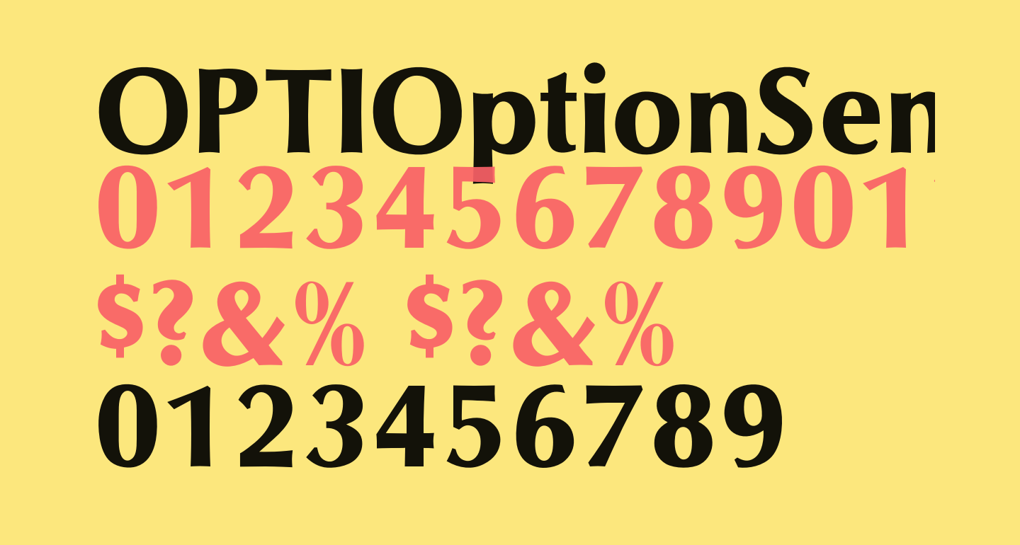 OPTIOptionSemiBold free Font - What Font Is
