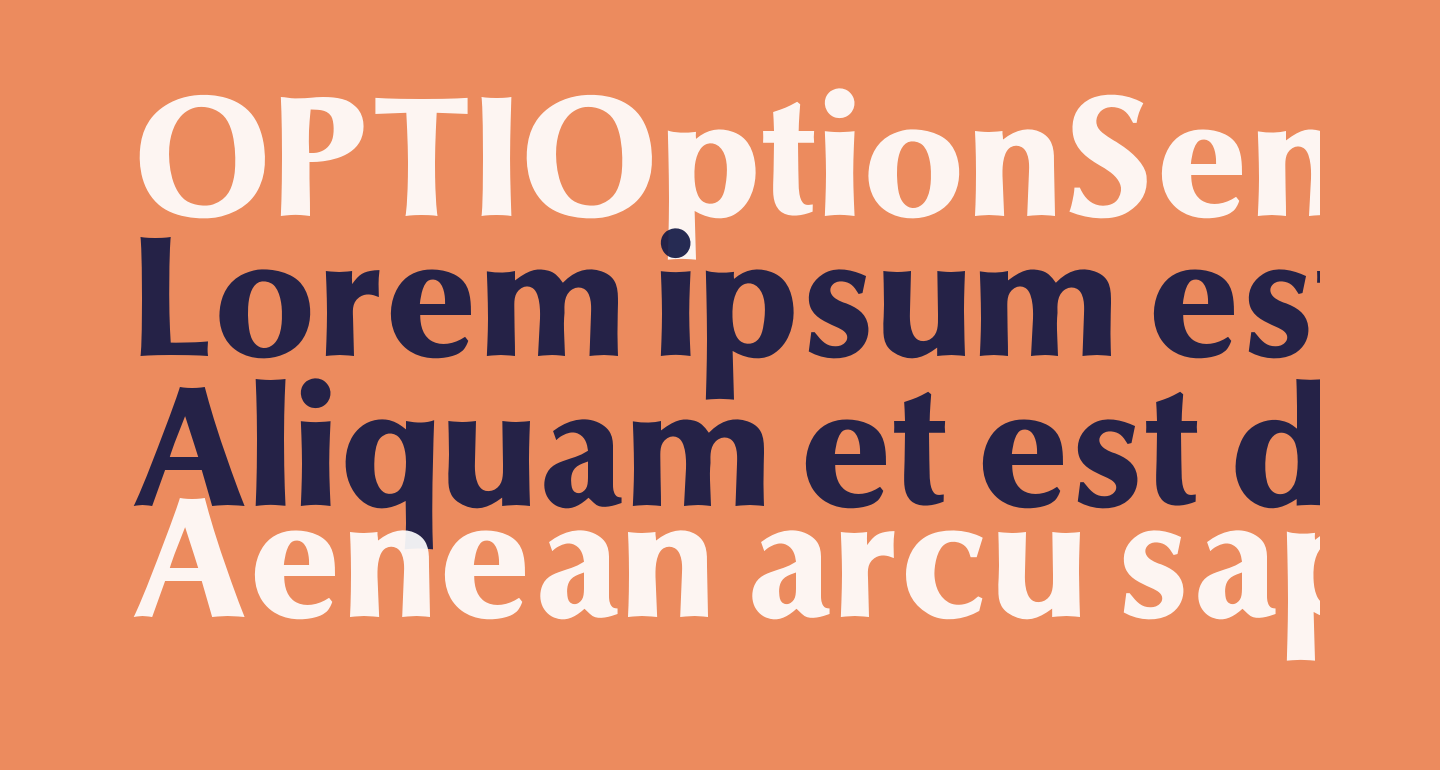 OPTIOptionSemiBold free Font - What Font Is