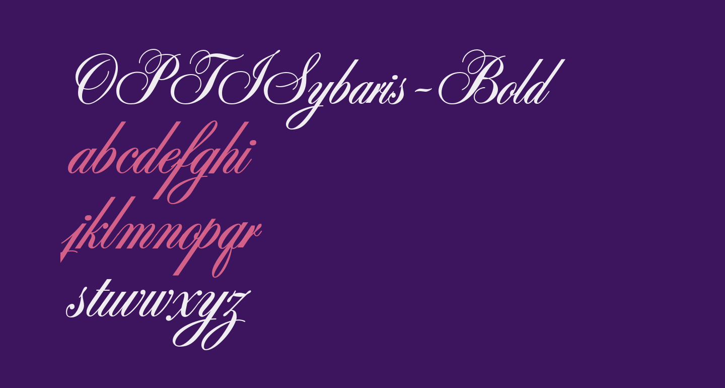 OPTISybaris-Bold free Font - What Font Is