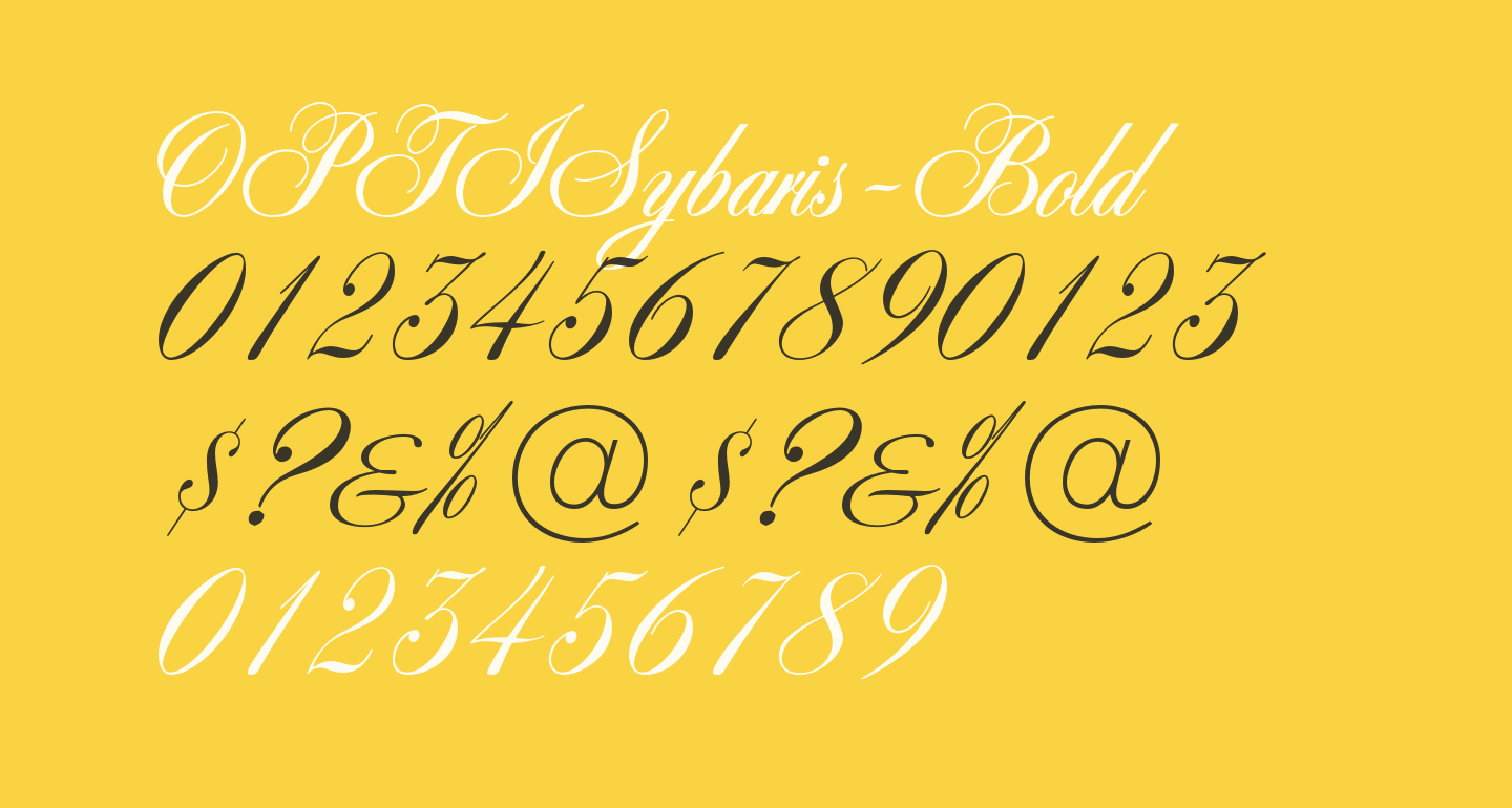 OPTISybaris-Bold free Font - What Font Is