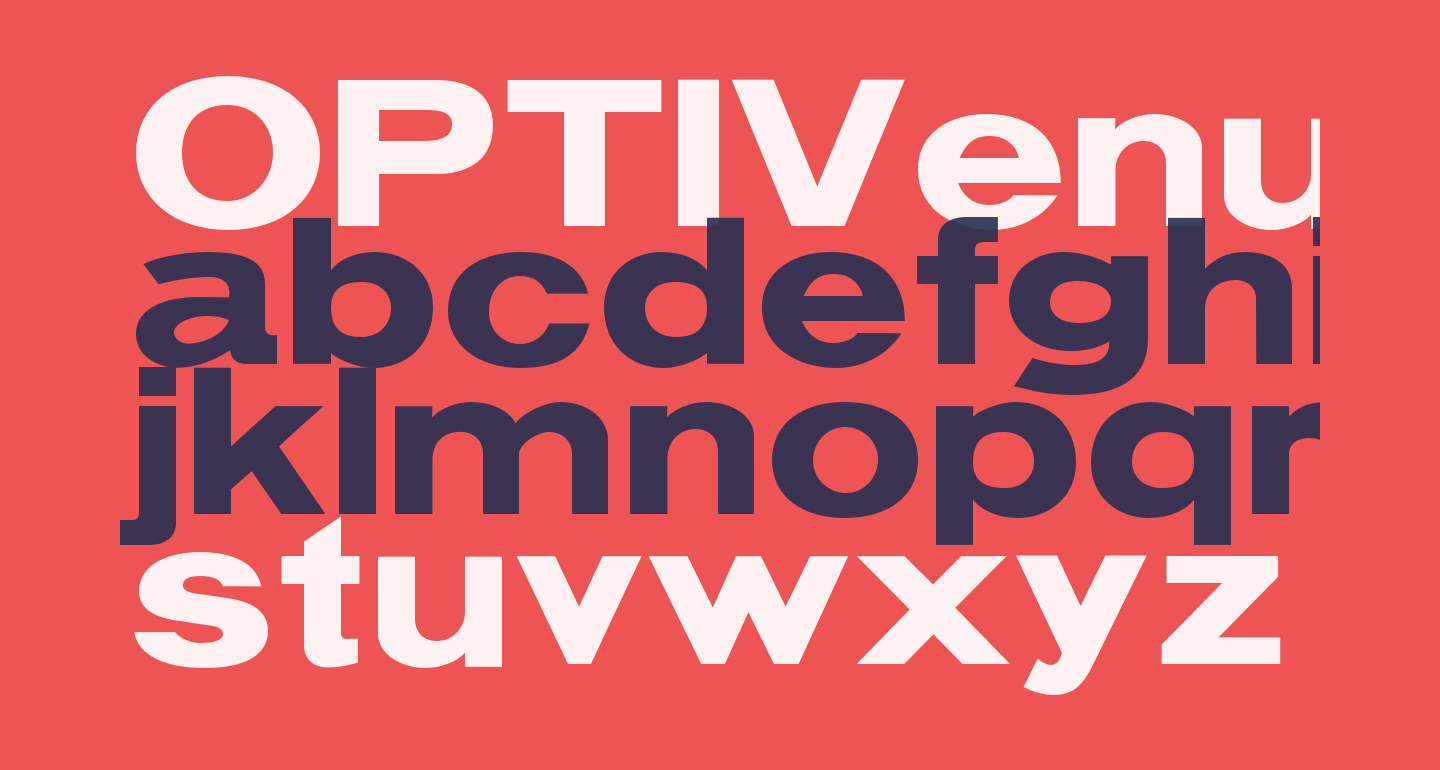 OPTIVenus-BoldExtended free Font - What Font Is