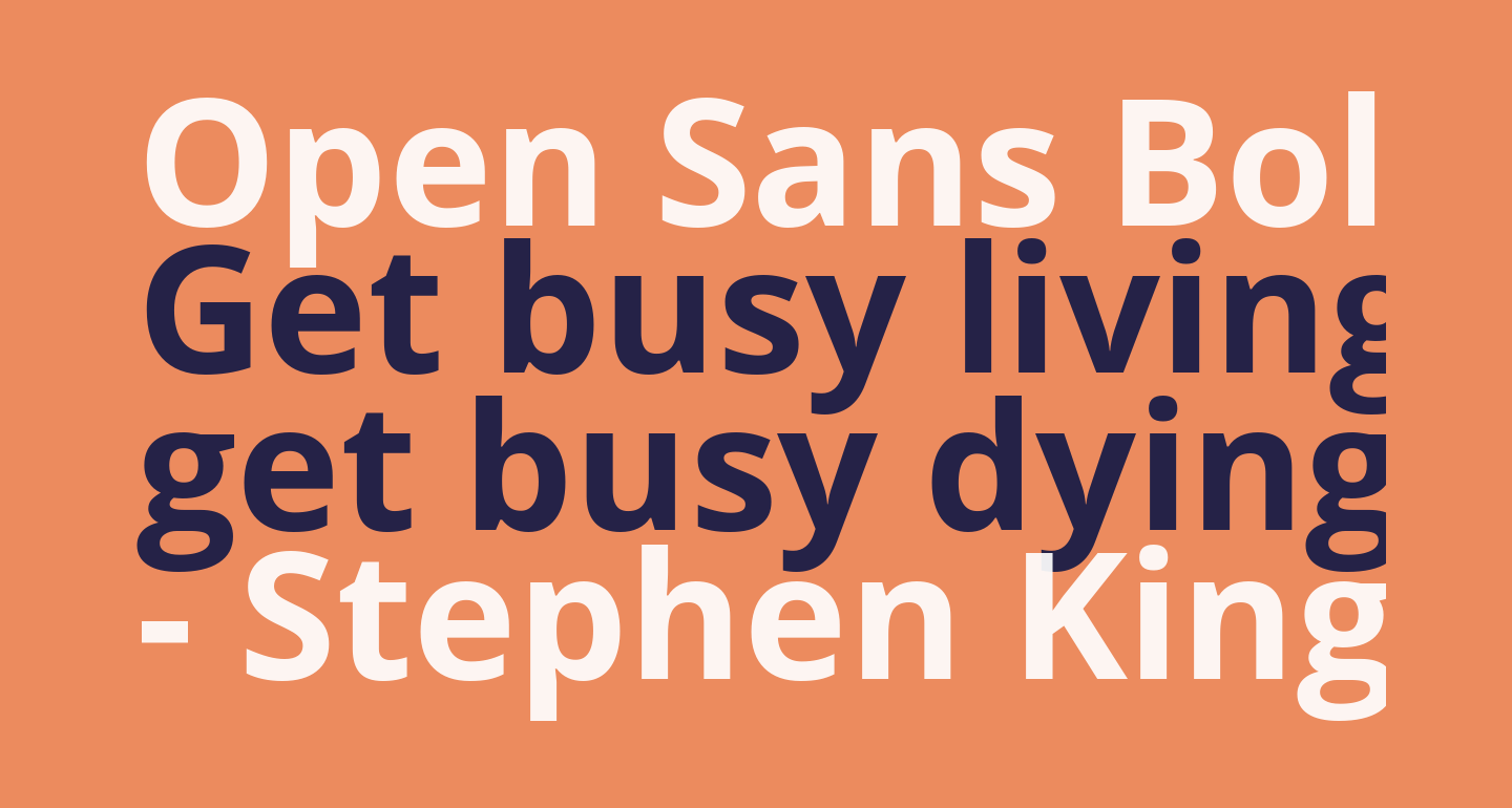 Open Sans Bold free Font - What Font Is