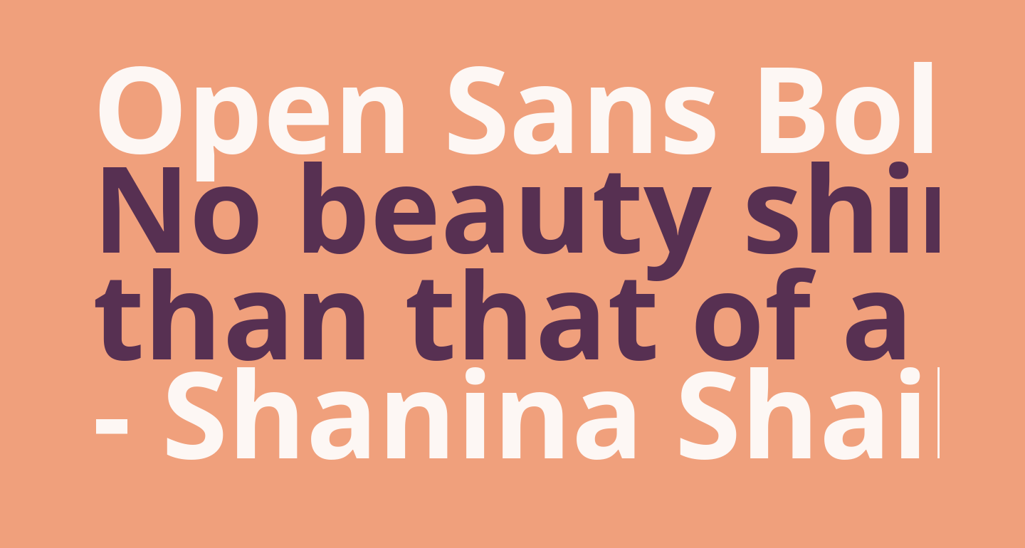 Open Sans Bold free Font - What Font Is