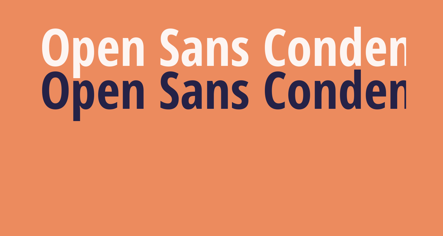 Open Sans Condensed Bold free Font - What Font Is