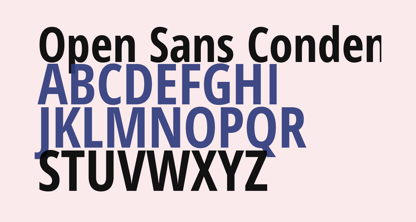 Open Sans Condensed Bold Free Font What Font Is Open Sans Condensed Bold Free Font What Font Is