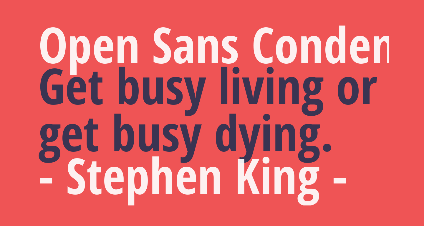 Open Sans Condensed Bold free Font - What Font Is