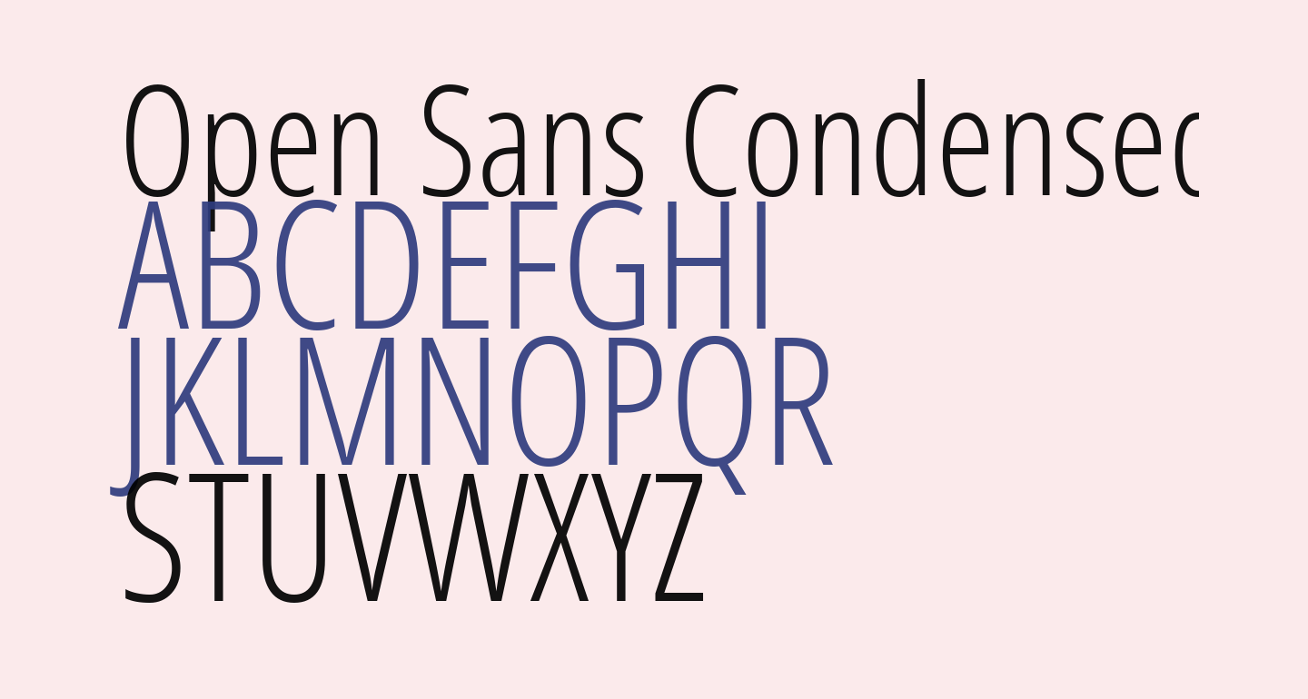 Open Sans Condensed Light free Font - What Font Is