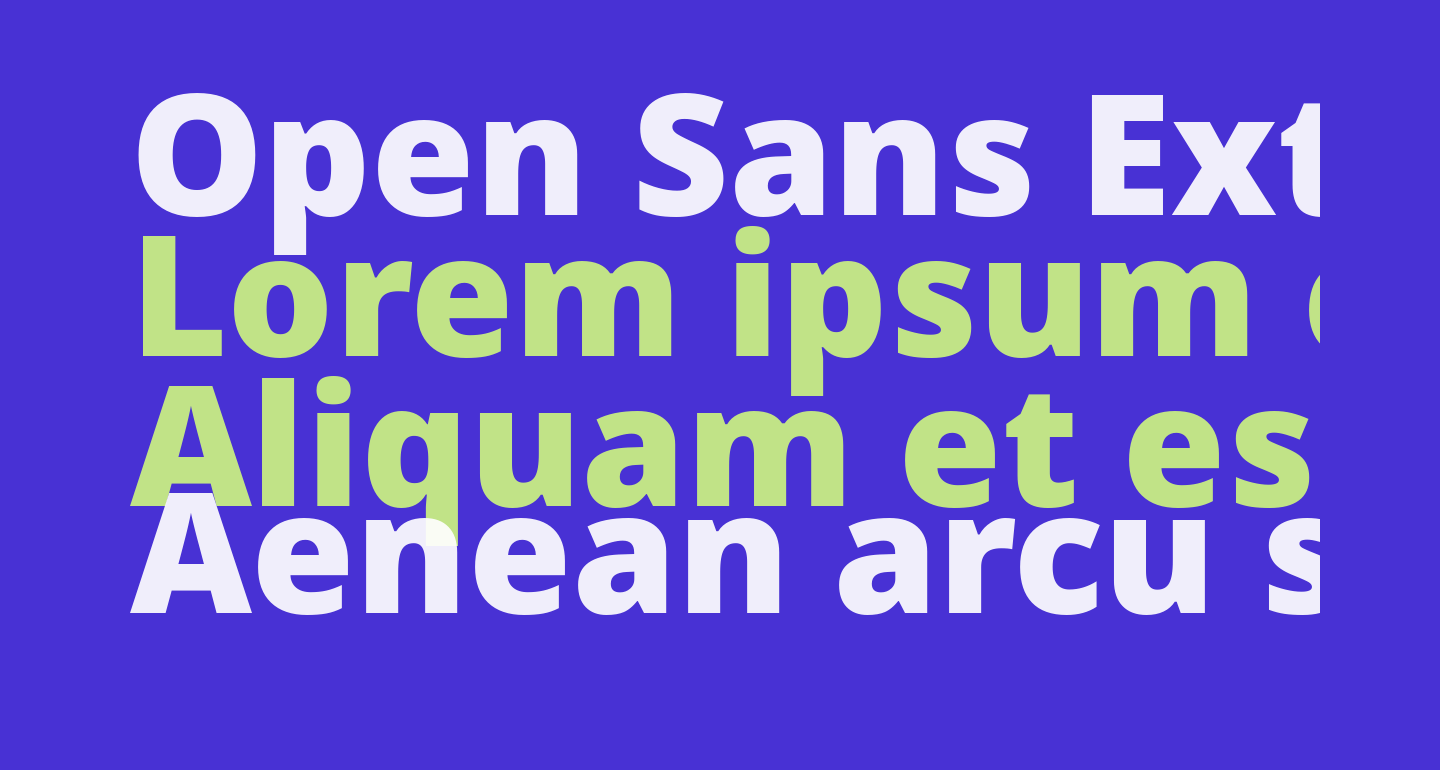 Open Sans Extrabold free Font - What Font Is