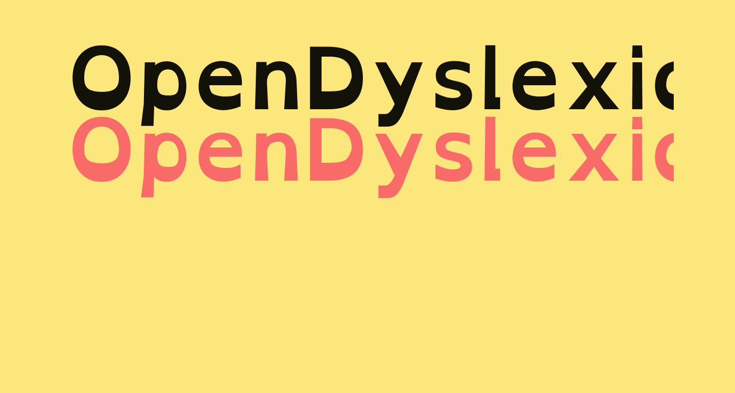 OpenDyslexic Bold free Font - What Font Is